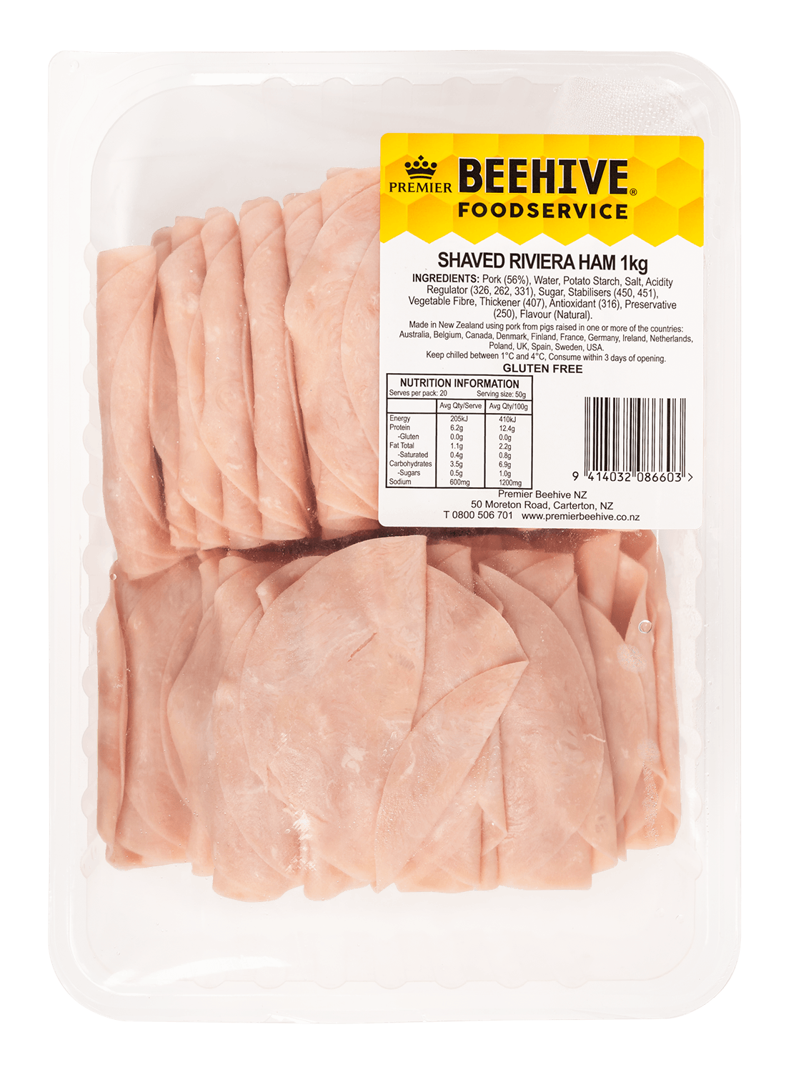 Shaved Riviera Ham - Beehive