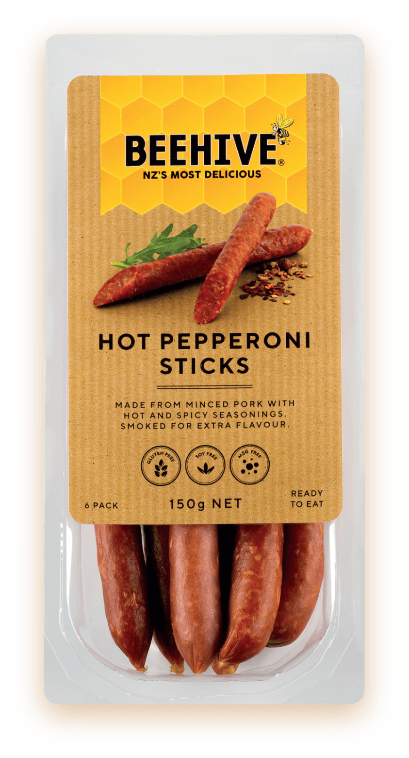 Hot Pepperoni Sticks - Beehive